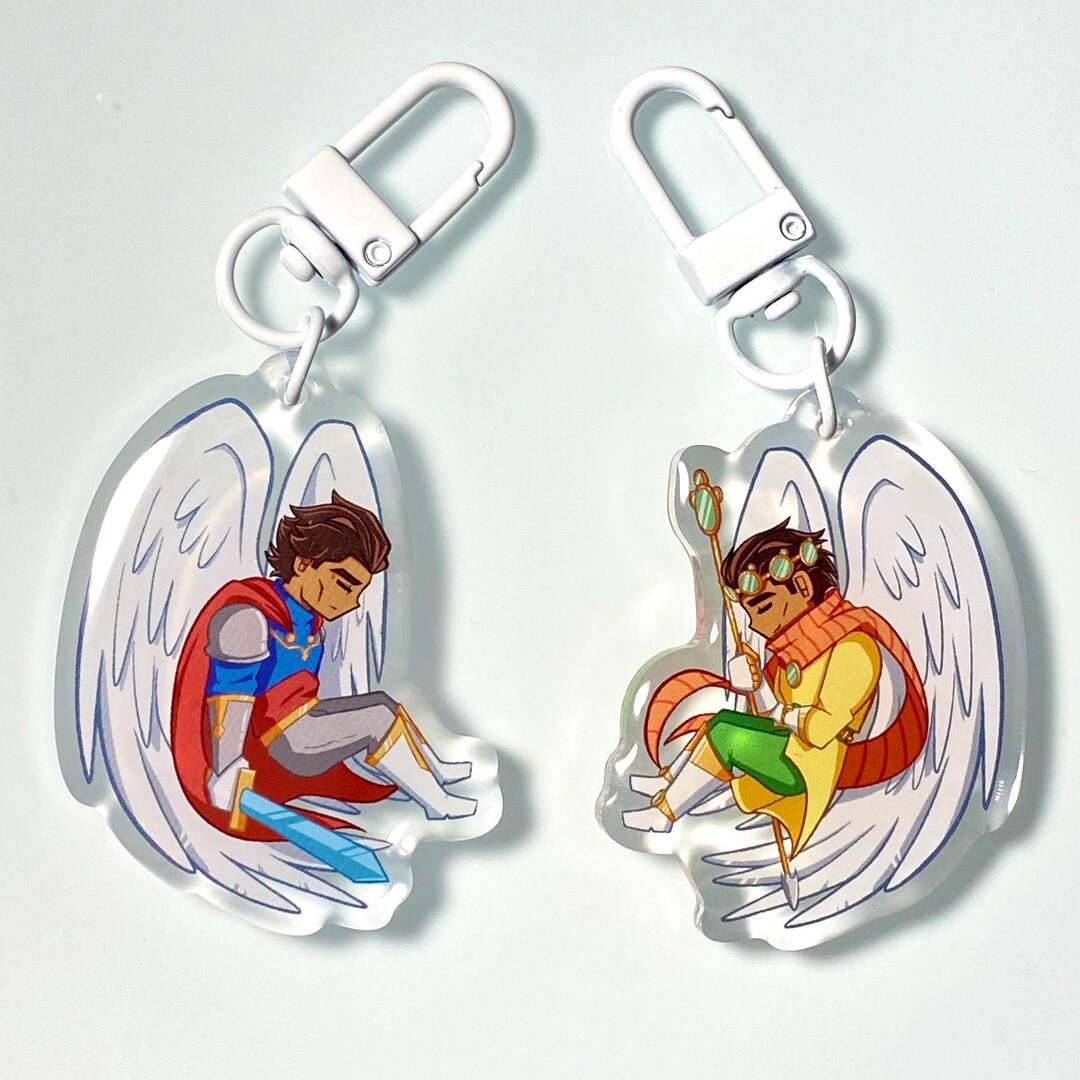 Archangel Miguel and Gabriel Keychains (double Sided Acrylic 2.5in ...