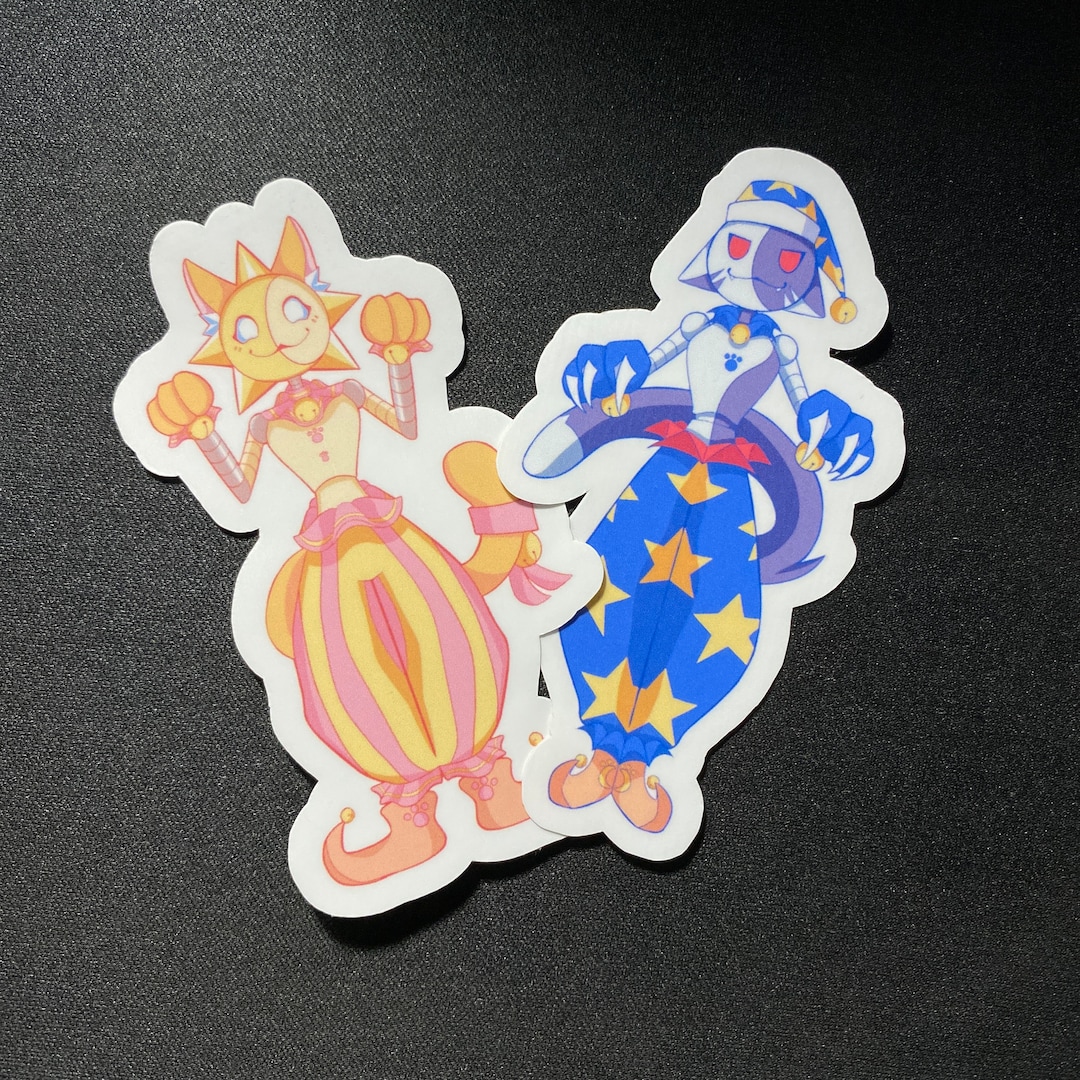 Sundrop Cat and Moondrop Cat Sticker - Etsy