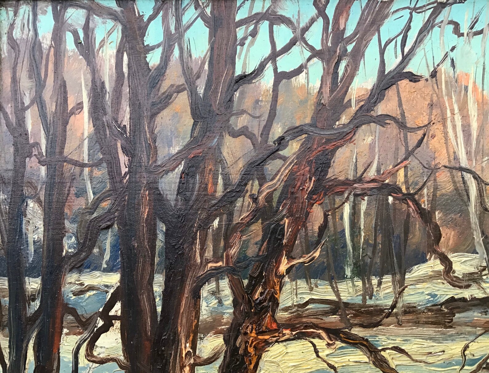 Vintage Canadian Landscape Original Oil Painting Clifton Wellington ...