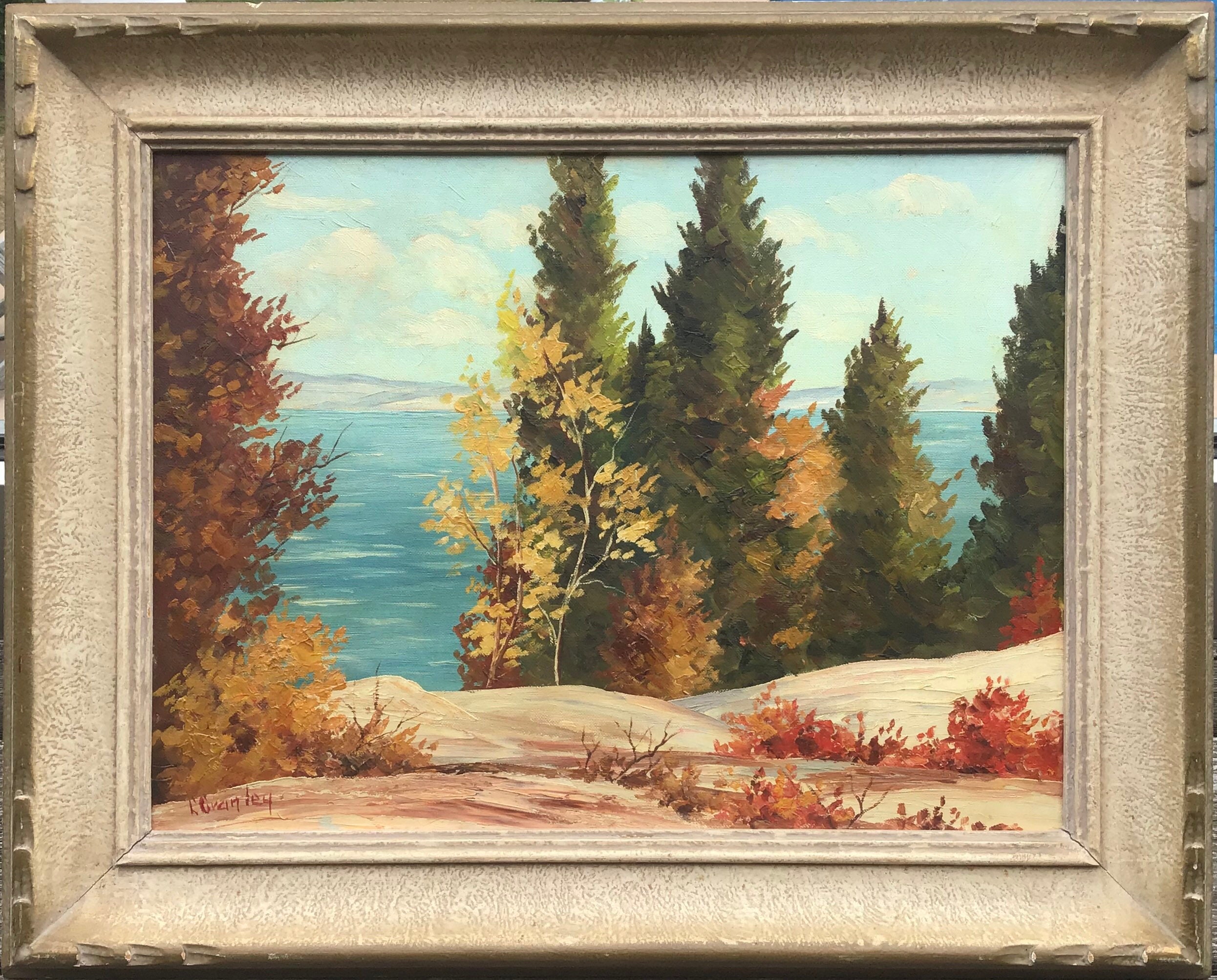 Vintage Original Painting Canadian School Signed Circa 1965 Possibly ...
