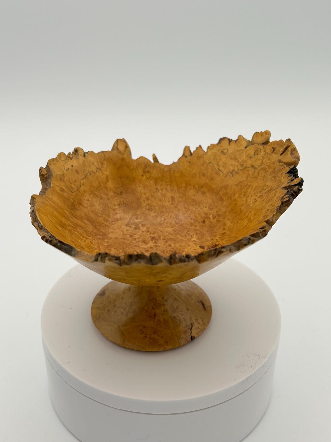 Rare David Goines Wood Turning Live Edge Burled Wood Maple Bowl on ...