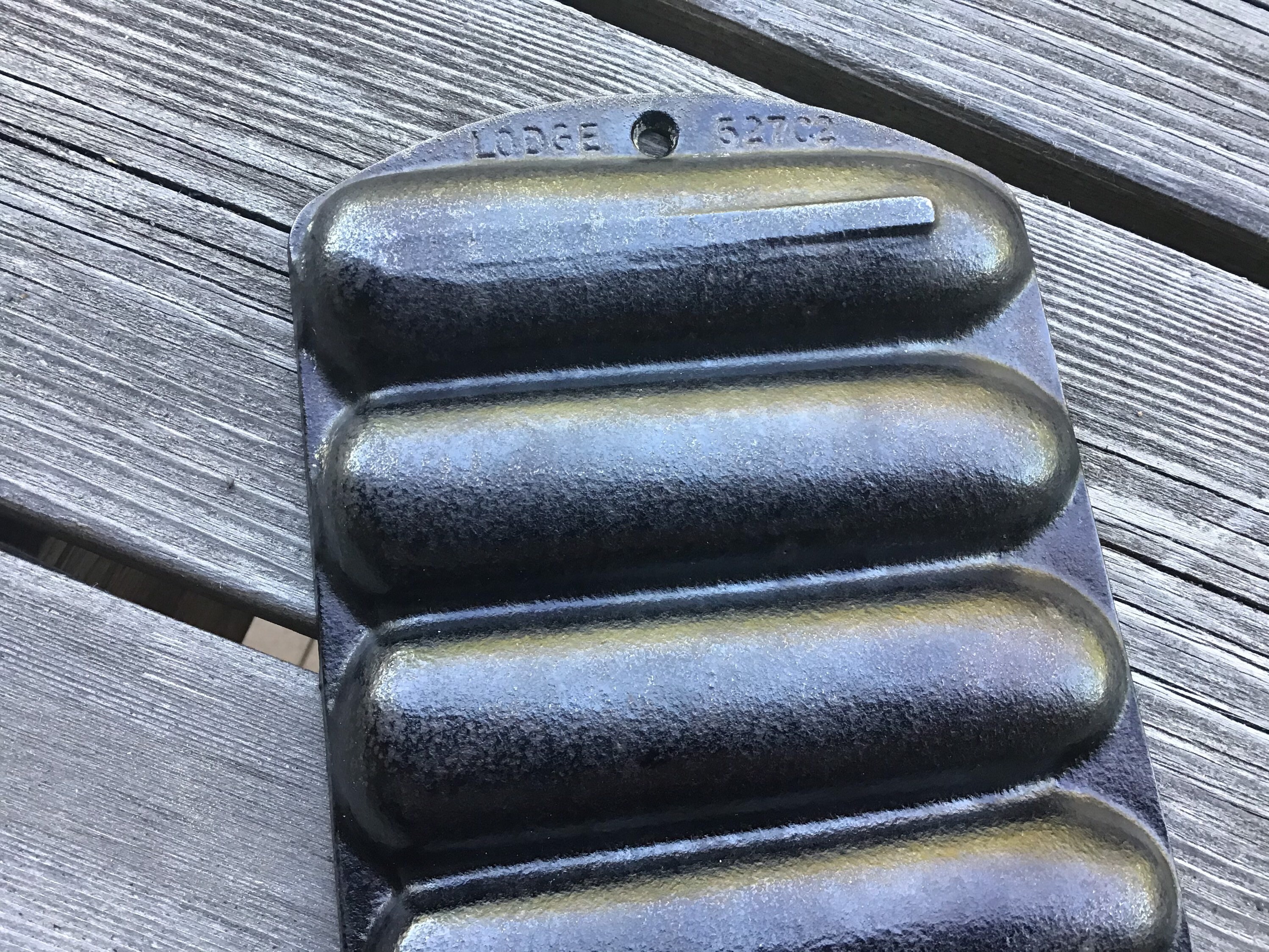 LODGE Cast Iron Cornbread Pan Model 527c2corn Cob 5 Stalk ...