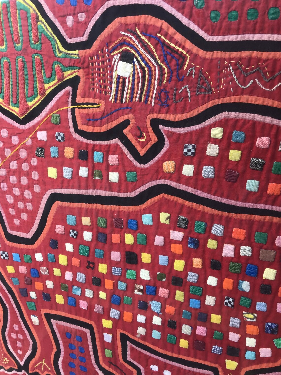 Vintage Molas Kuna Indian San Blas Islands Panama Framed Wall Art Cuna ...