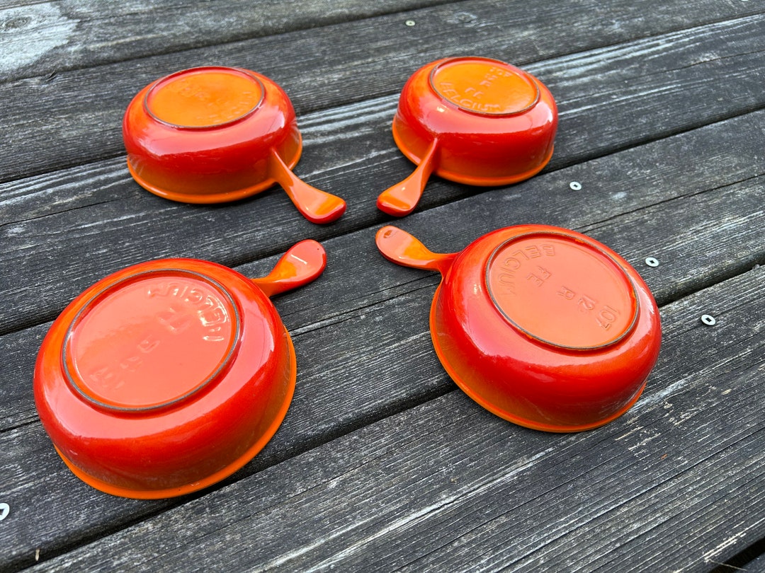 Vintage MCM Mid Century Modern Set Four Handled Au Gratin Baking Pans ...