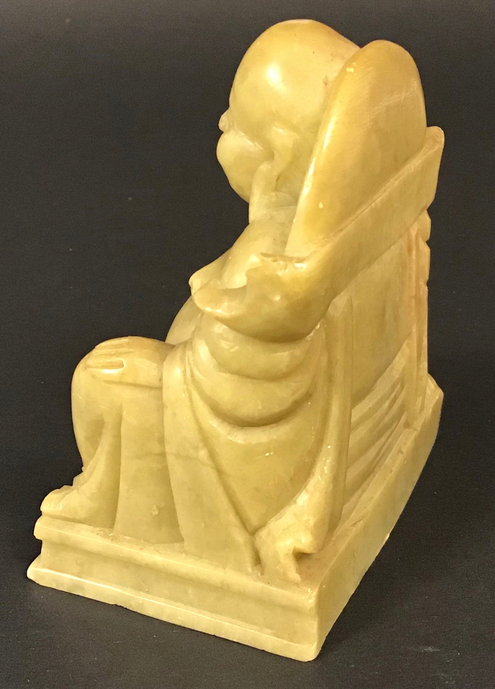Vintage Buddha Hand Carved Soapstone Laughing Buddha Hotei Yoga Studio ...