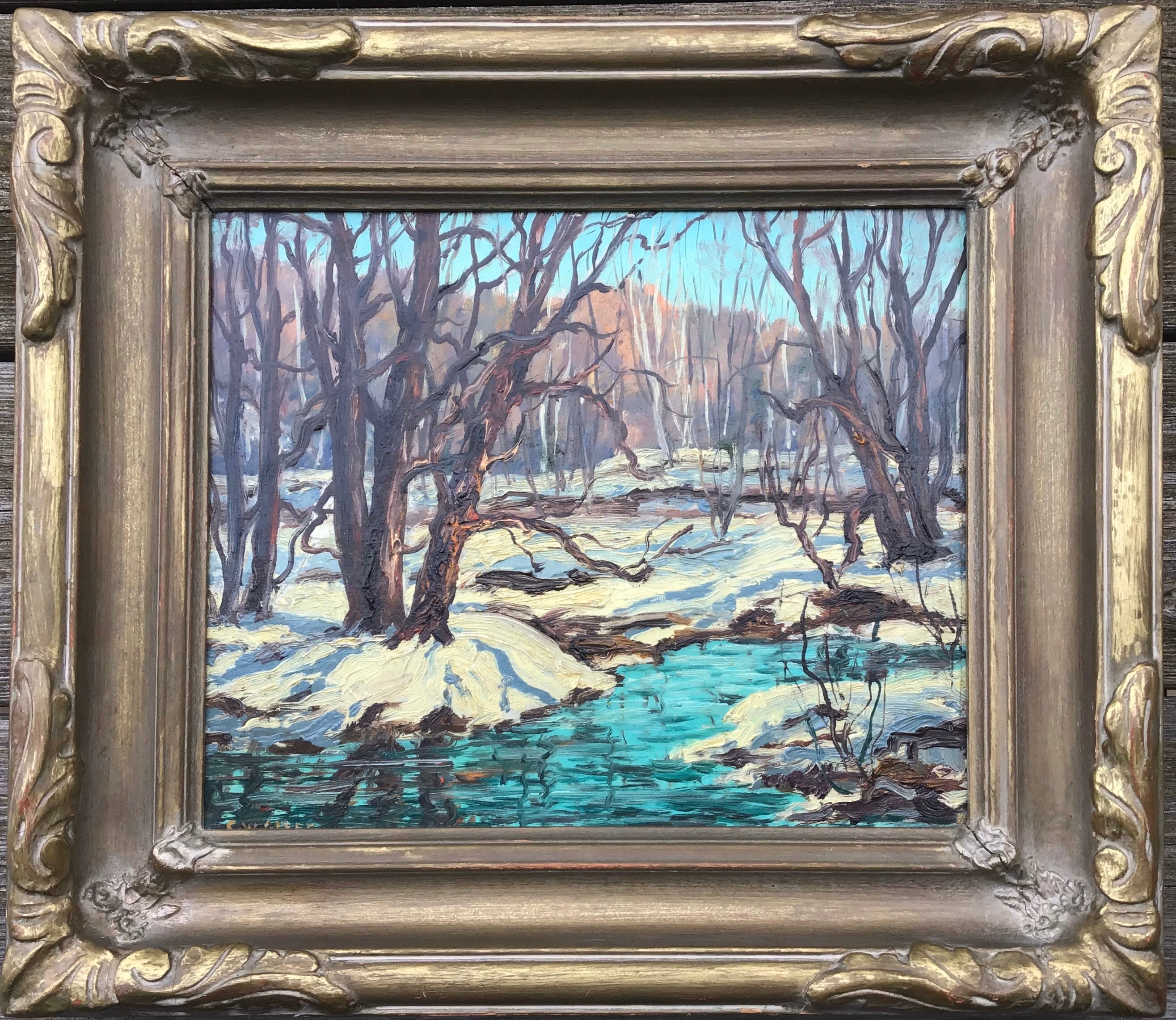 Vintage Canadian Landscape Original Oil Painting Clifton Wellington ...
