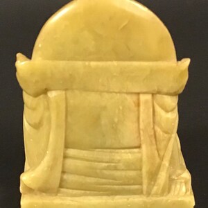 Vintage Buddha Hand Carved Soapstone Laughing Buddha Hotei Yoga Studio ...