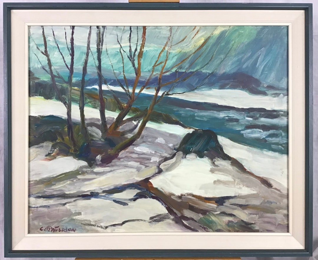 Vintage Original Oil Painting Signed Follower of Rene Richard Canadian ...