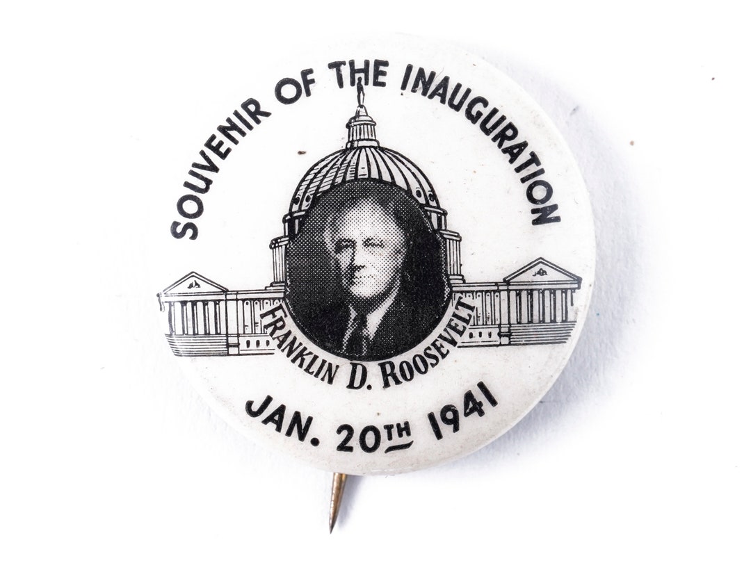 1941 Vintage FDR Franklin D Roosevelt Inauguration Presidential ...