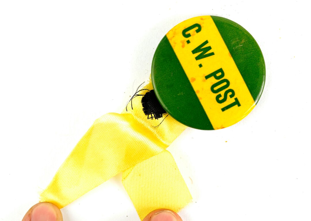 Vintage 1950s CW Post LIU Green Yellow College Football Baseball Sports ...