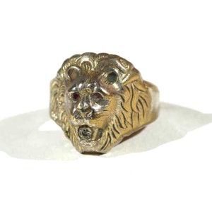 Vintage Leo Lion Rhinestone in Mouth Zodiac Sign Solar Sun Star Symbol ...