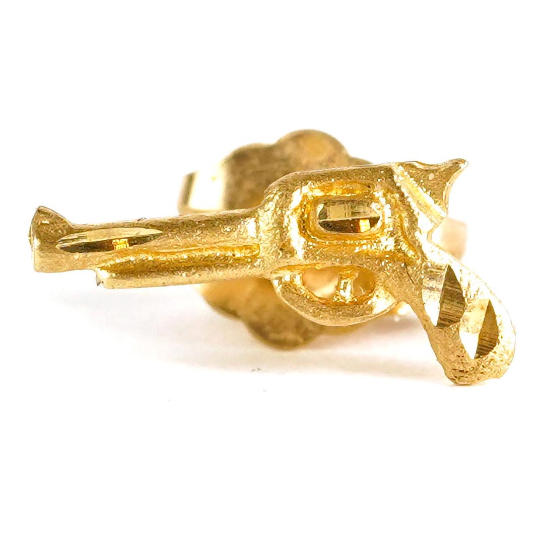 Vintage 14k ATL Yellow Gold Gun Revolver Cowboy Cowgirl Western ...