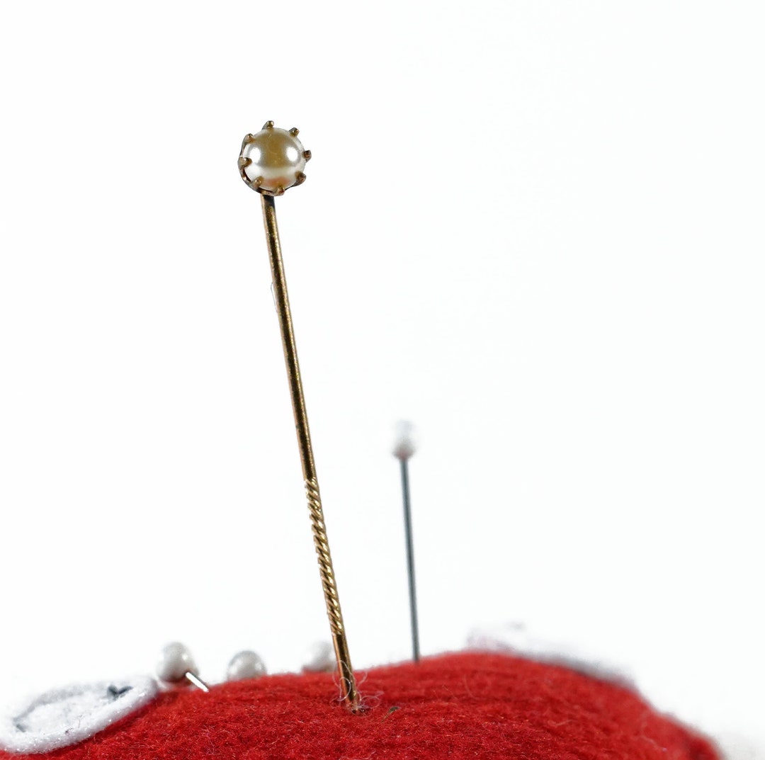 Antique Yellow Gold Filled Claw Frame Pearl Retro Stud Stick Pin - Etsy