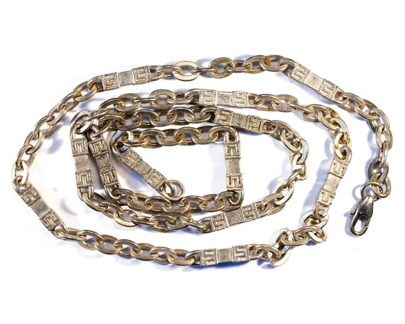 Vintage THICK Fancy Link Chain Pocket Watch Chain - M… - Gem