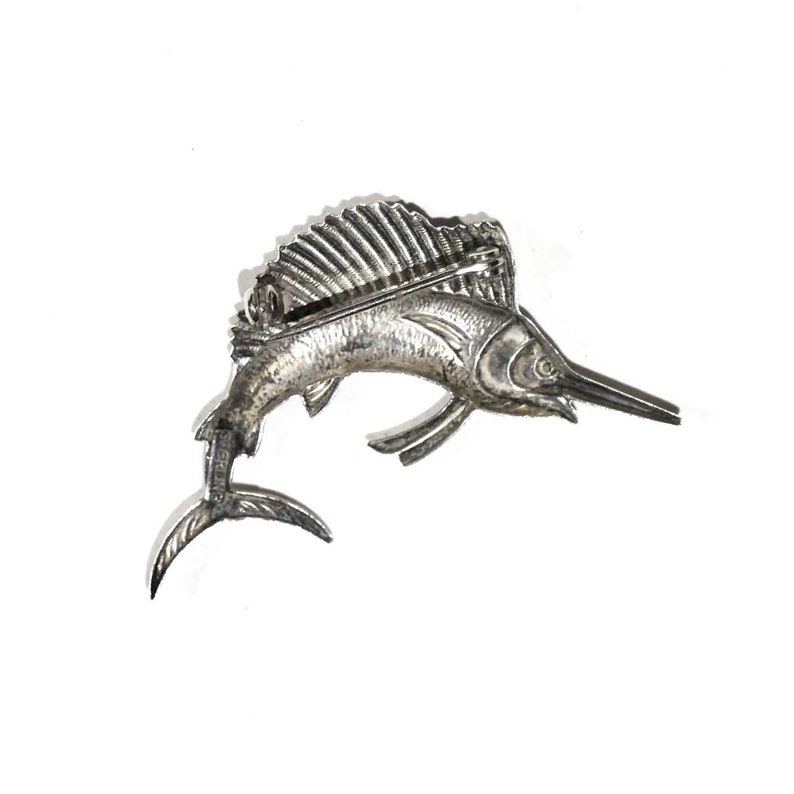 Vintage Sterling Swordfish Handmade Arts and Crafts Swimming - Etsy
