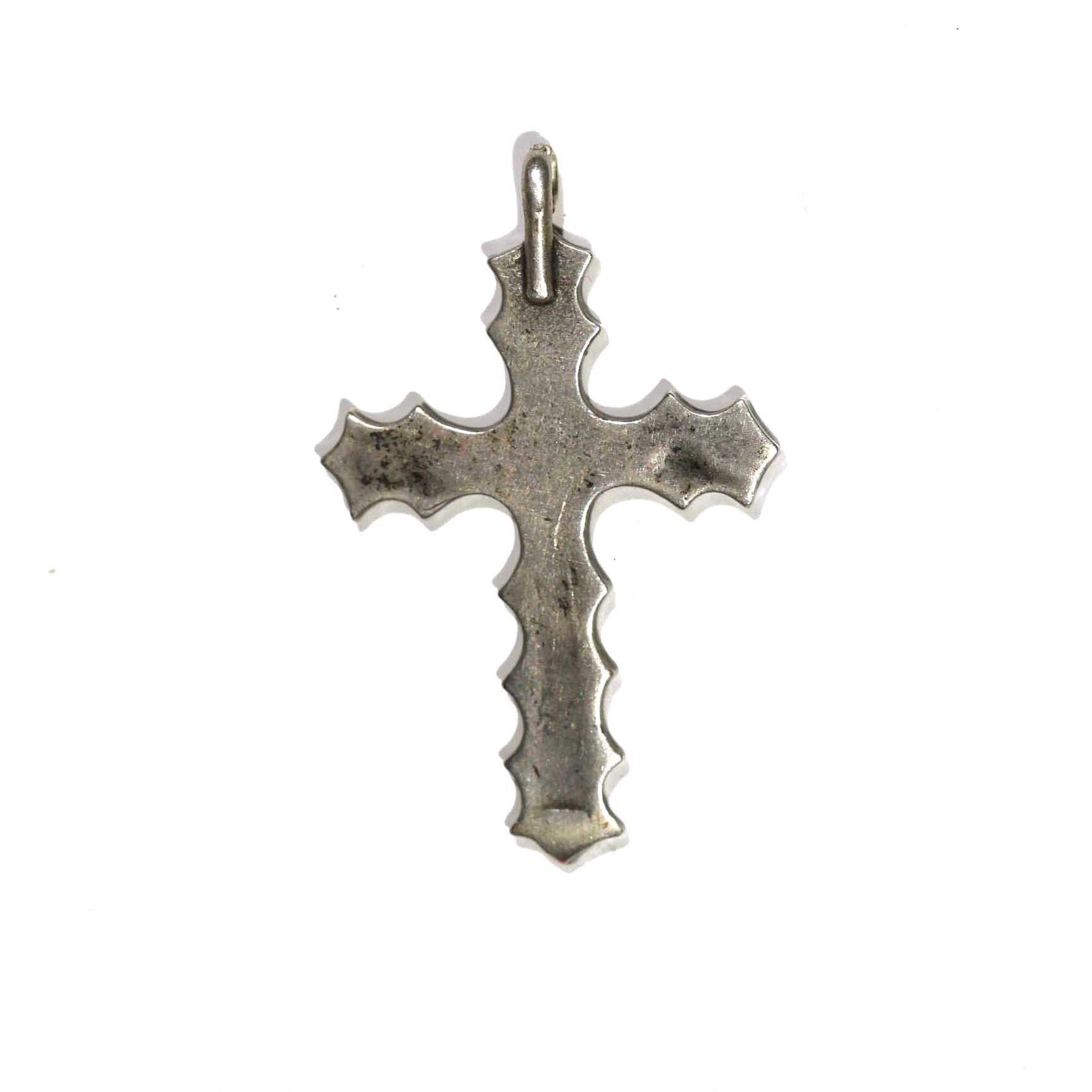 Vintage Navajo or Hopi Inlay Crushed Stone Silver Cross Inlaid - Etsy