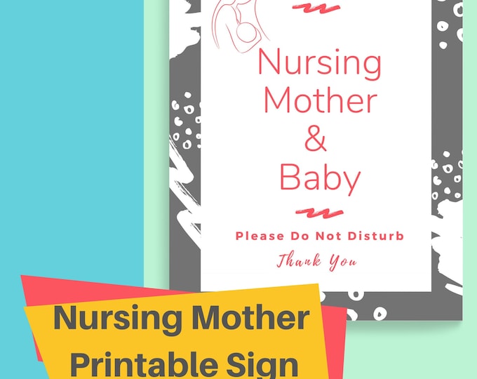 Nursing Mothers Daycare Sign Nursing Mother & Baby Poster - Etsy