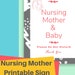 Nursing Mothers Daycare Sign | Nursing Mother & Baby Poster for Child ...