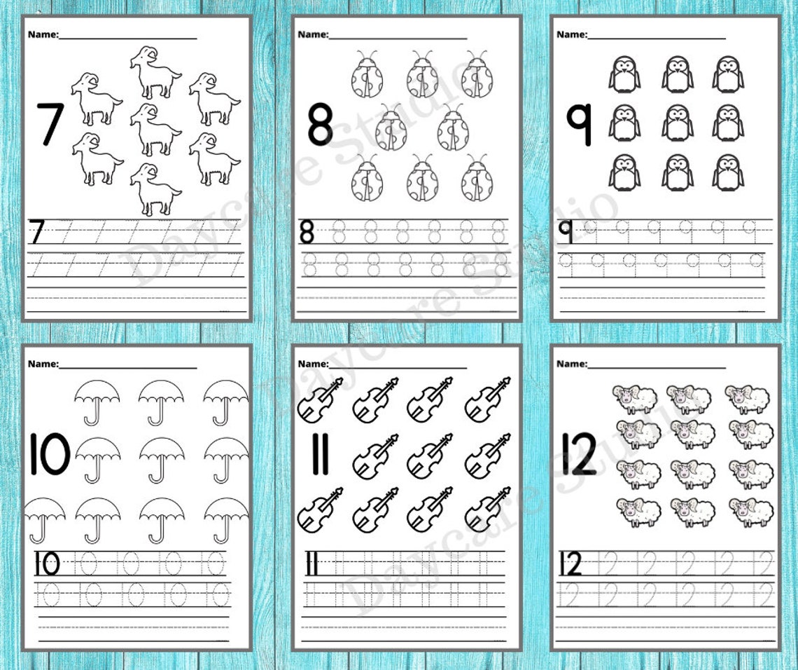 Preschool Number Worksheets / Number Handwriting Practice / Number ...