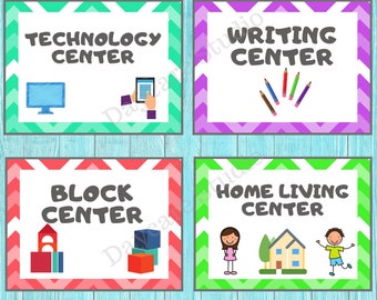 Printable Preschool Center Signs