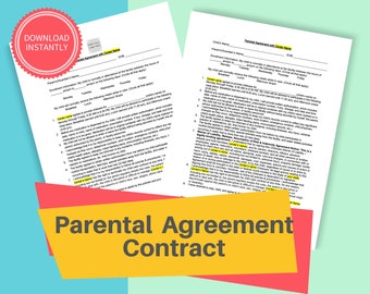 DAYCARE PARENTAL AGREEMENT | Childcare Center Printable Daycare ...