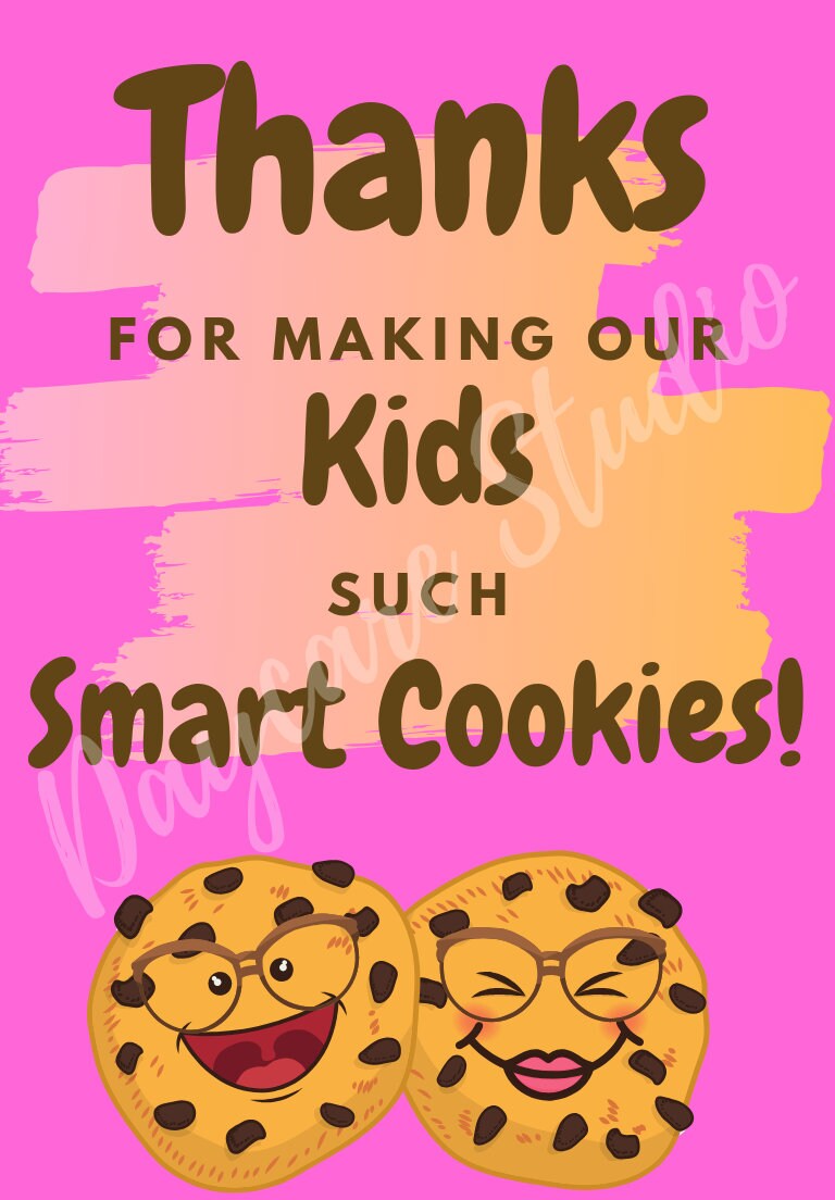 Smart Cookies Teacher Appreciation Week Flyer | Teacher Thank You ...