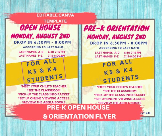 School Orientation Flyer
