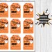 Halloween Gift Tags Printable / Cute Ghost Treat Gift Tags / Cookie and ...