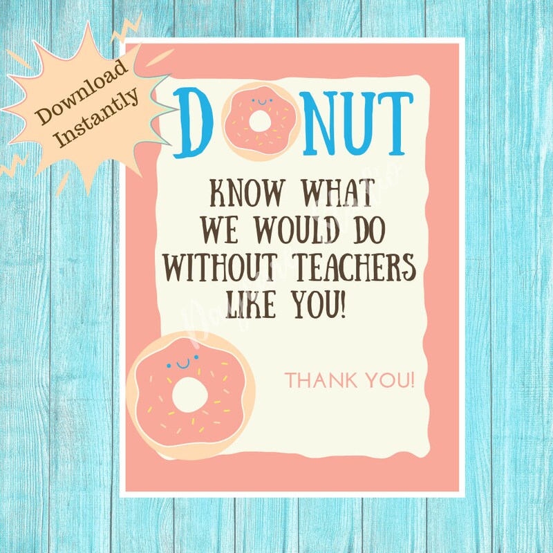 Donut Appreciation Sign - Etsy