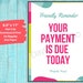 Payment Due Sign: Childcare Tuition Reminder (digital Download) - Etsy
