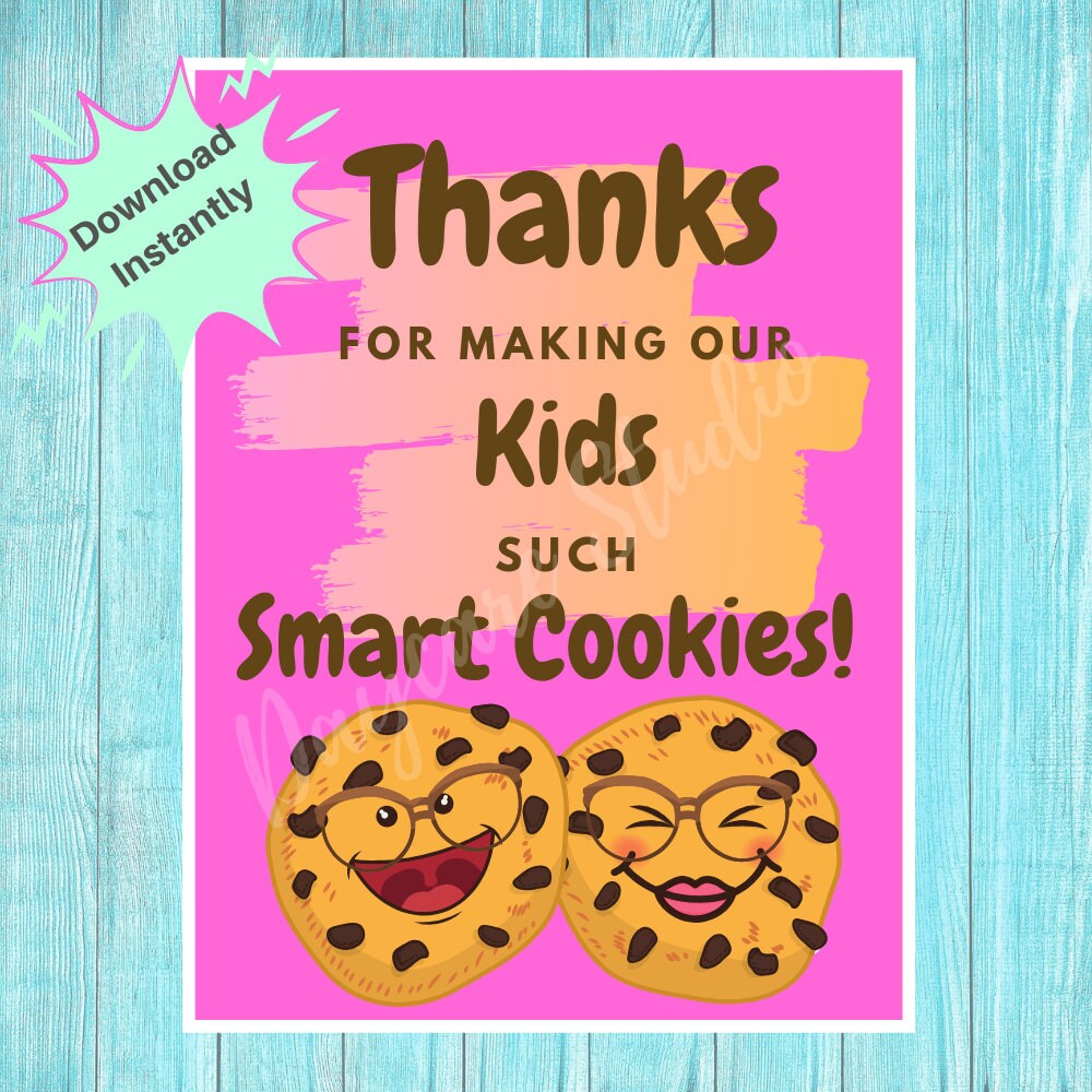 Smart Cookies Teacher Appreciation Week Flyer | Teacher Thank You ...