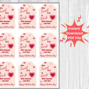 VALENTINE GIFT TAGS / Printable Valentine's Day Gift Tags for Parents ...