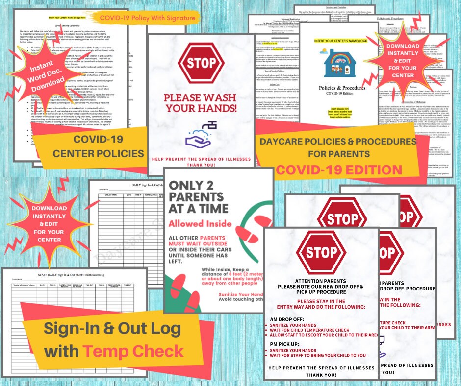 Daycare Forms SUPER Package-108 Forms/ Start Your Own Child Care Center ...