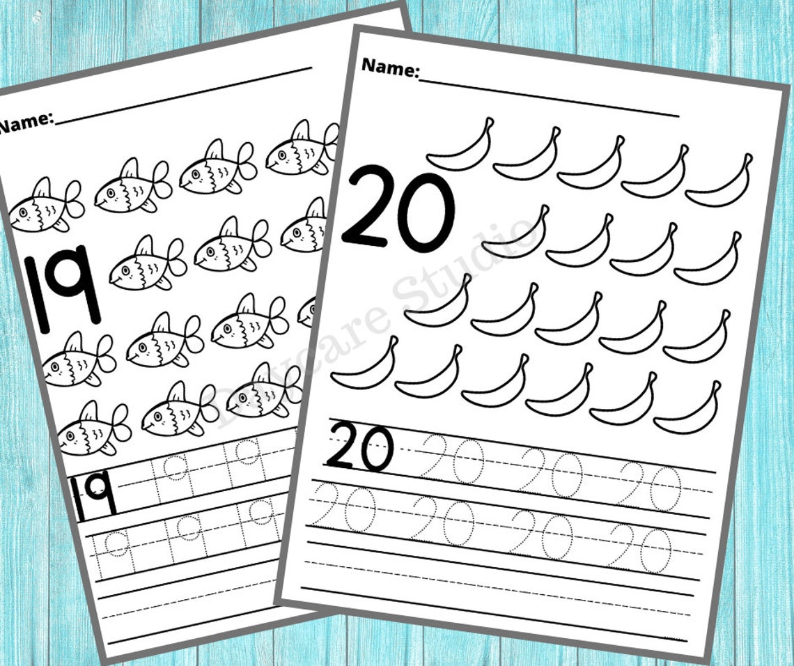 Preschool Number Worksheets / Number Handwriting Practice / Number ...