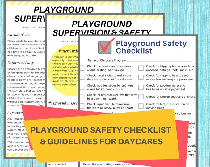 Child Care Health and Safety Checklist Daycare Child Minding ...