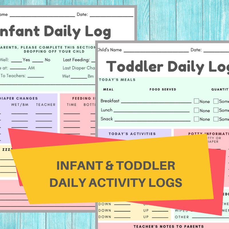 Toddler Daily Report - Etsy