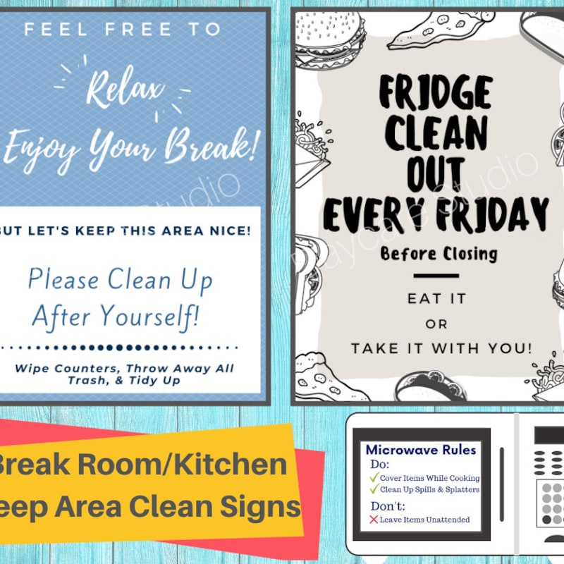 Office Refrigerator Clean Out Sign - Etsy