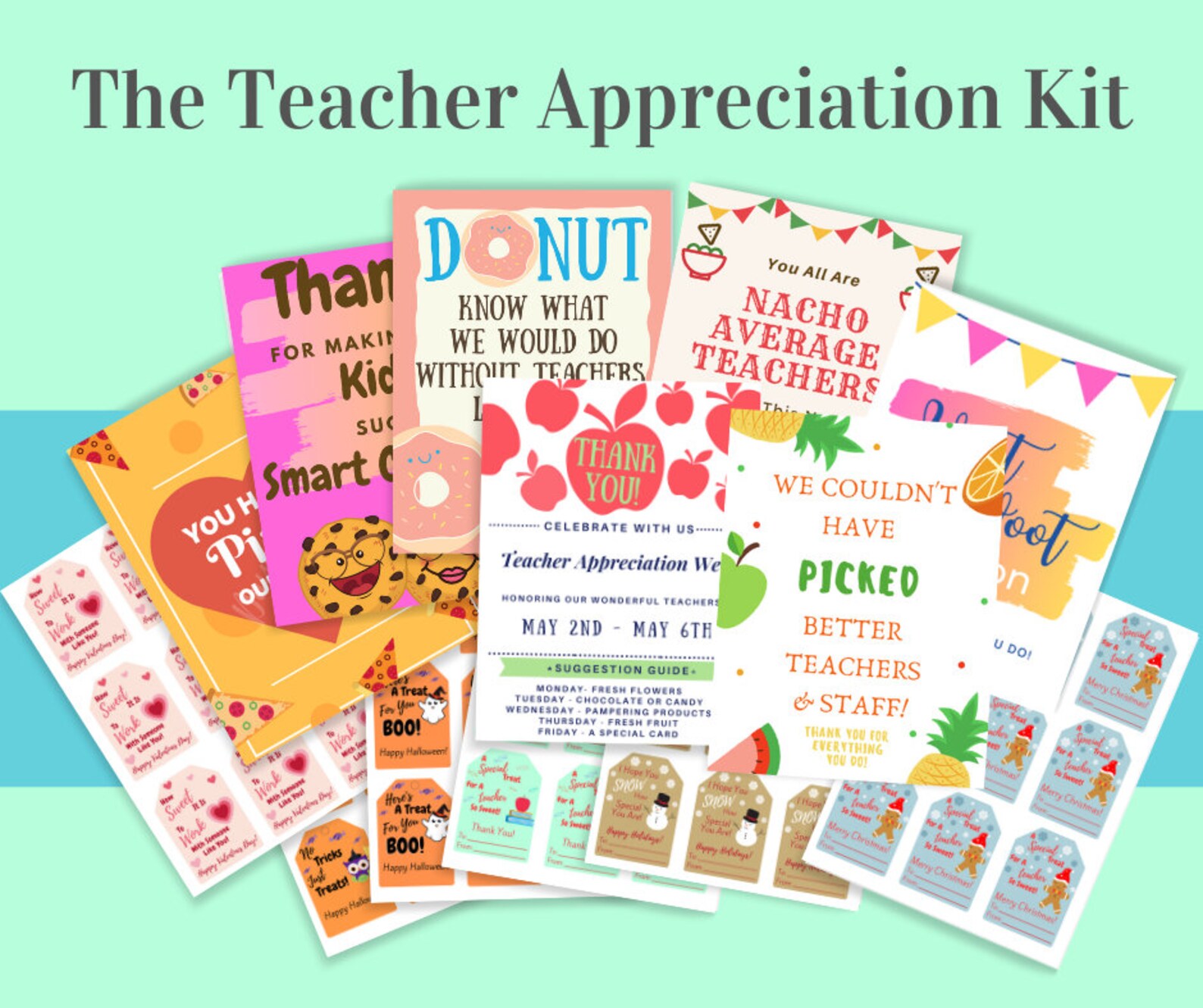 Teacher Appreciation & Fun | Teacher Thank You Flyers | Digital ...
