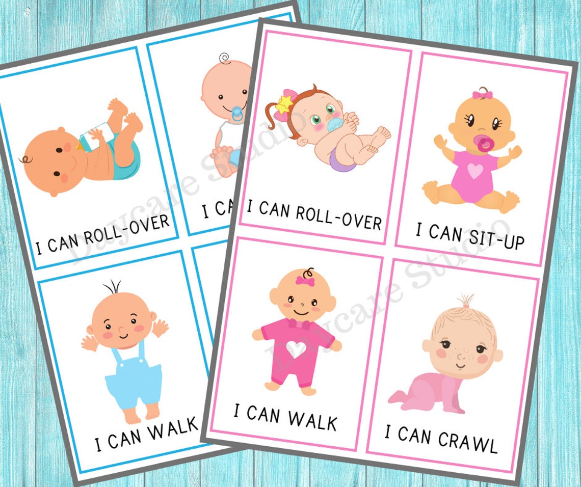 I CAN ROLL-OVER Sign / Daycare Printable Baby Crib & Cubby | Etsy