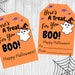 Halloween Gift Tags Printable / Cute Ghost Treat Gift Tags / Cookie and ...