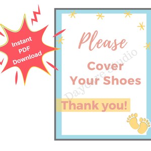 Daycare Remove Shoes Sign: Printable Childcare Decor (PDF Download) - Etsy