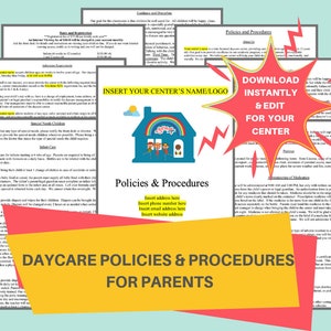 DAYCARE STARTER PACKAGE/ Start Your Own Childcare Center / Printable ...