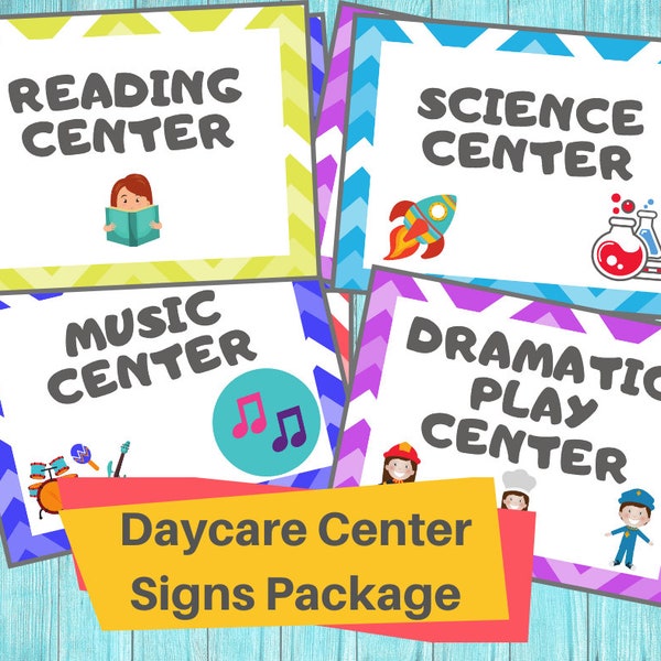 Preschool Center Signs - Etsy
