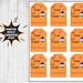 Halloween Gift Tags Printable / Cute Owl Treat Gift Tags / Cookie and ...