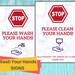 CLEAN YOUR HANDS Daycare Printable Please Wash Your Hands Sign /clean ...