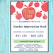 Teacher Appreciation Week Flyer Teacher Thank You Instant Digital ...