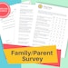 Childcare Parent Survey Form: Printable Feedback Template (PDF) - Etsy