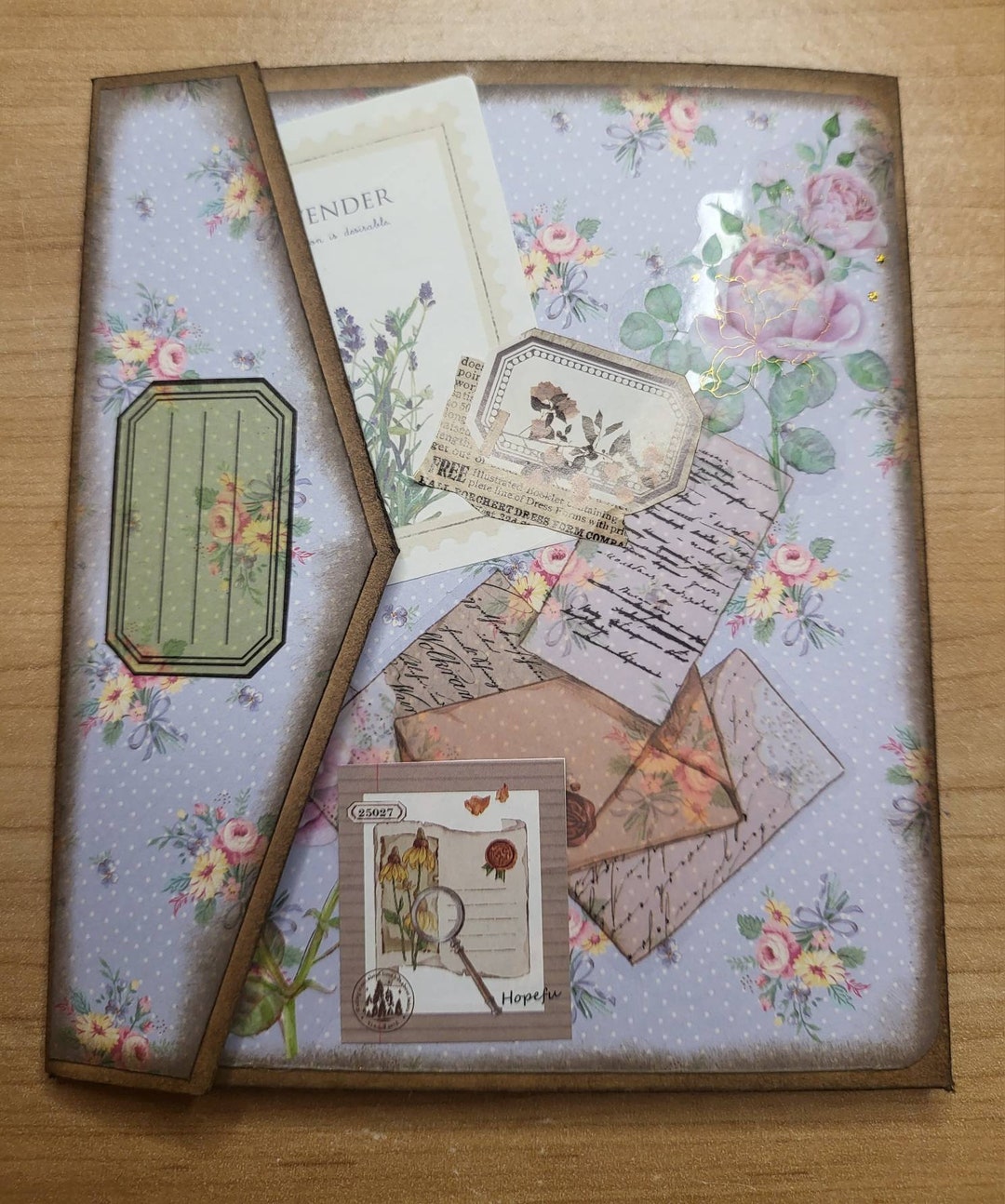 Handmade Vintage Themed Folio & Contents Journal Scrapbook - Etsy