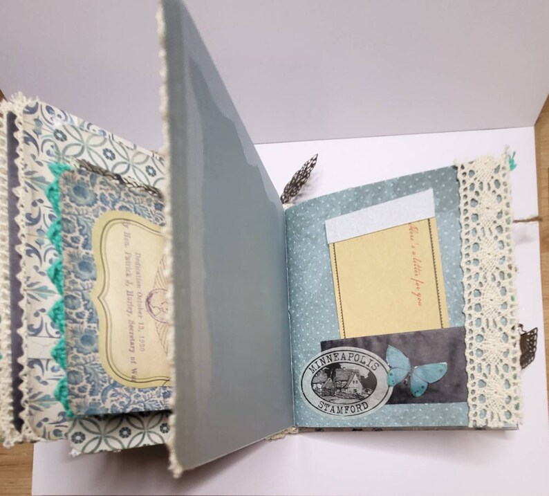 Handmade Vintage Mini Journal - Etsy