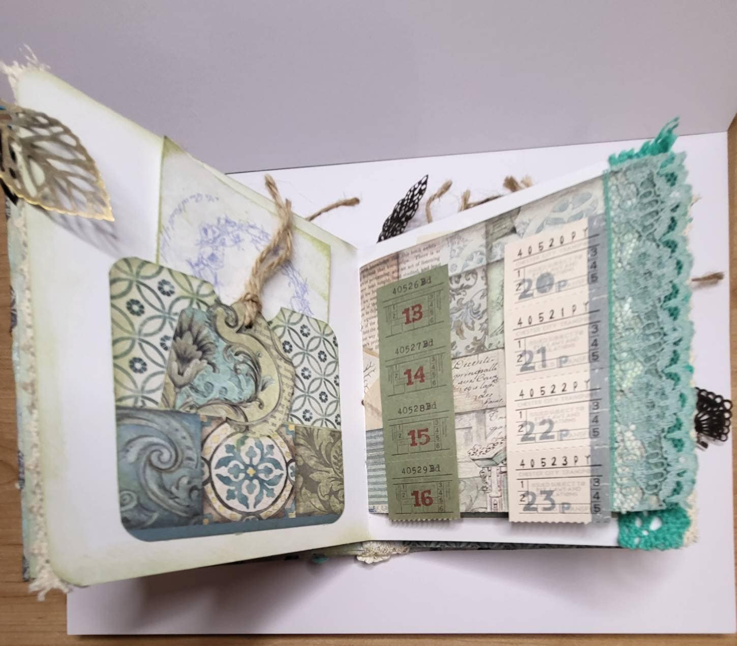 Handmade Vintage Mini Journal - Etsy